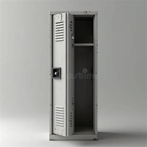 Gym Locker Open Door Locker Metal Sports Locker Vintage Front View
