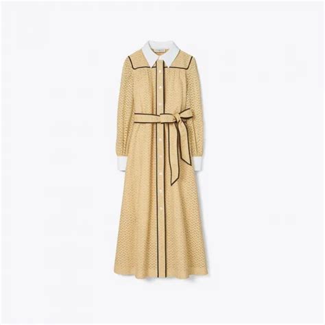 汤丽柏琦 Tory Burch 蜂巢孔艺术家连衣裙 137790 257 小迈步海淘品牌官网