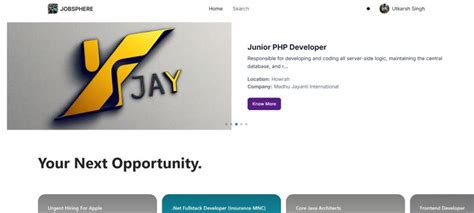Utkarsh Singh On Linkedin Jobsphere Webdevelopment Nextjs React