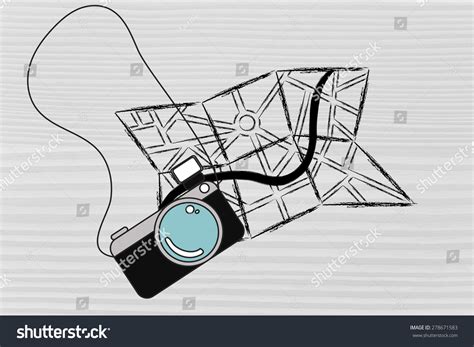 City Map Camera Symbols Holidays Travel 스톡 일러스트 278671583 Shutterstock