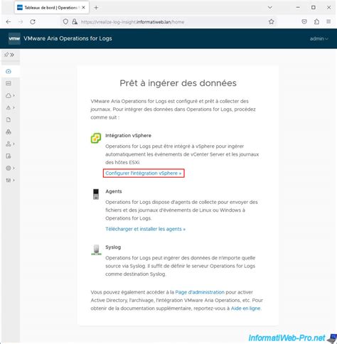 Deploy Vmware Aria Operations For Logs On Vmware Vsphere 67 To Collect Logs From Your Esxi