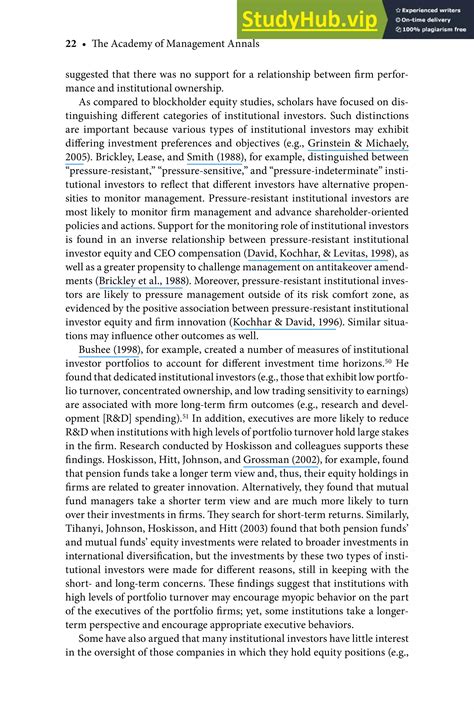 1 The Fundamental Agency Problem And Its Mitigation Pdf