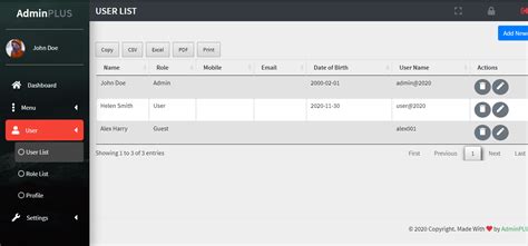 Adminplus Net Core 6 Starter Admin Template By Sangib123saha