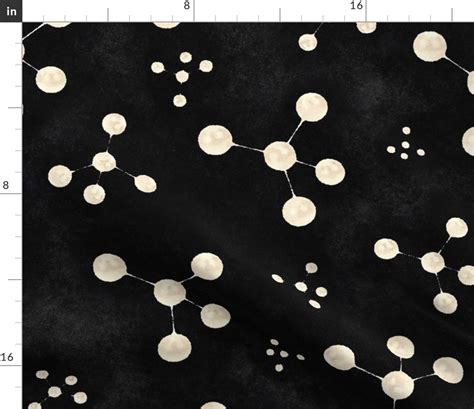Molecular Goldcraft Fabric Spoonflower
