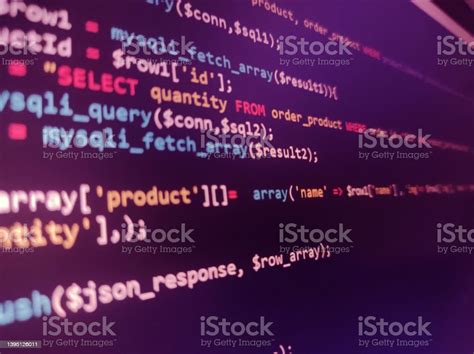 Php Screen Code Development Monitor Programming Concept Background Database Systems Concept