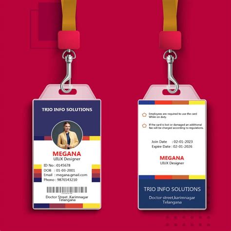 Id Card Presentation Vindhyasree Uiux