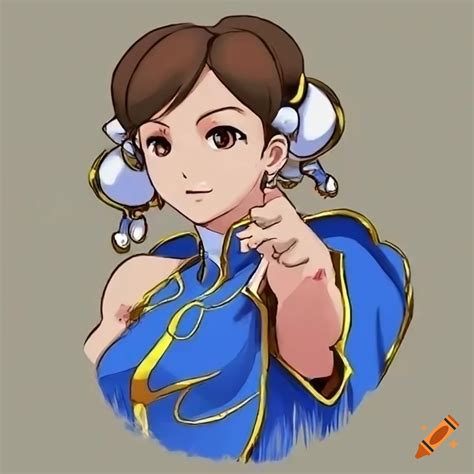 Illustration Of Chun Li On Craiyon
