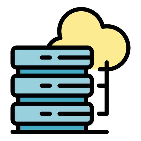 Data Server Icon Vector Flat 21781739 Vector Art At Vecteezy