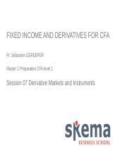 Session 08 Basics Of Derivative Pricing And Valuation Pptx FIXED INCOME AND DERIVATIVES FOR