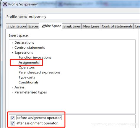 Eclipse 中 按 Ctrlshiftf 格式化代码时，等号赋值号前后不用空格如何使等号前后无空格呢 Csdn博客