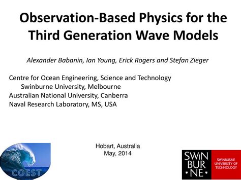 Ppt Observation Based Physics For The Third Generation Wave Models Powerpoint Presentation