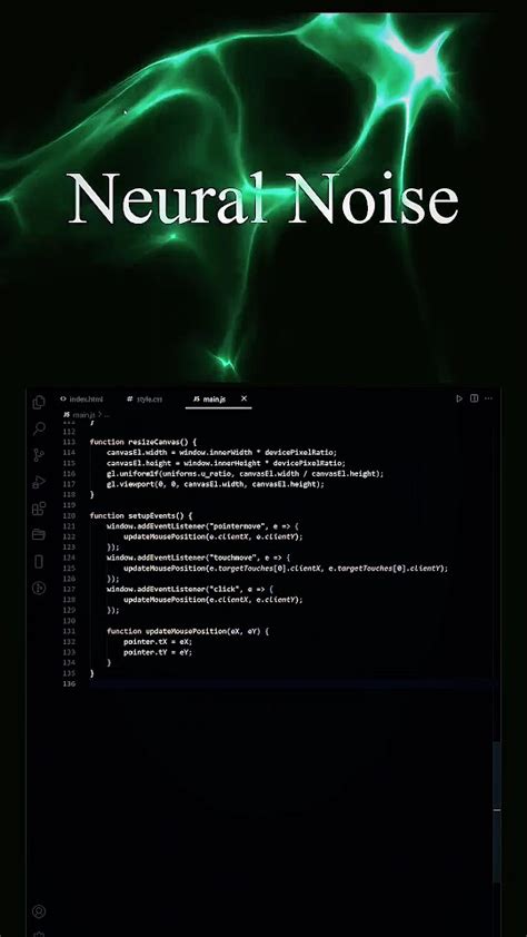 Neural Noise Using Js Css And Html🧑‍💻 Coding Programming 2024