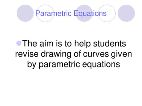 Parametric Equation Teaching Resources
