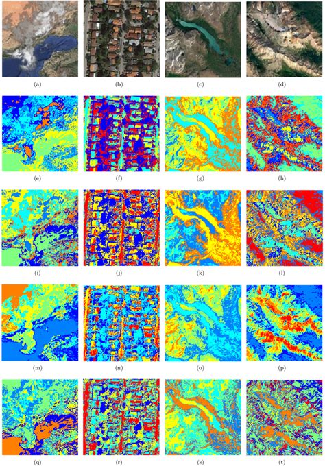 first row a d input image second row e h fcm outcome third row