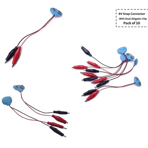 9v Battery Snap Connector Power Your Projects Easily Optional And Dc Jack