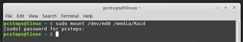 How To Create A Software Raid In Linux Mint Ubuntu Pcsteps