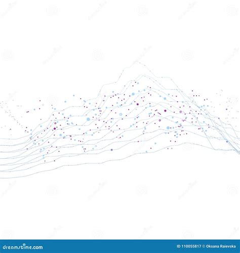 Big Data Stream Futuristic Infographic Stock Vector Illustration Of
