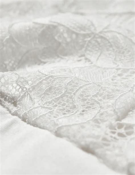 Thong Sheer Flower Lace White Bra Shop Indonesia