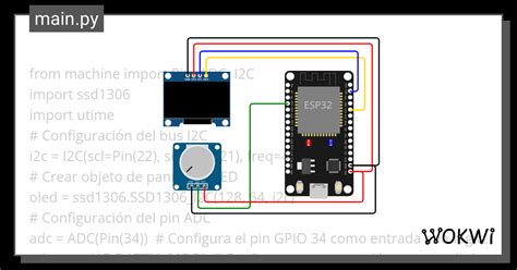 Adc Micropython Oled Wokwi Esp32 Stm32 Arduino Simulator