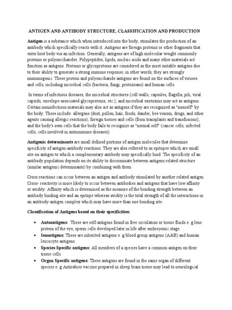 Antibody Structure Pdf Antibody Antigen