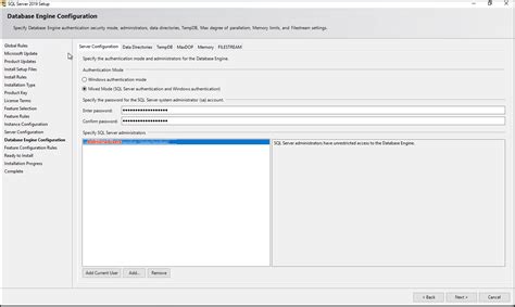 mssql 데이터베이스 설치 및 구성