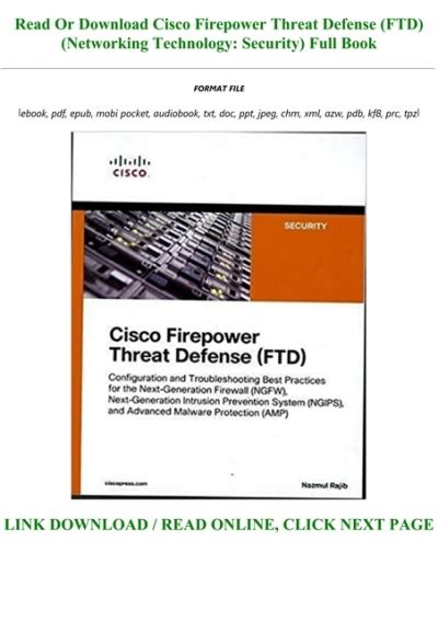 GET PDF Cisco Firepower Threat Defense FTD Networking Technology Security Full Online