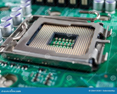 Contacts For Connecting The Cpu On The Motherboard To The Processor