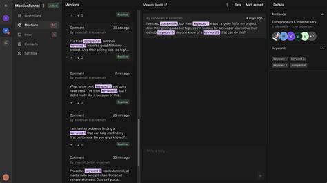 i built a social listening tool to help find leads on reddit hacker