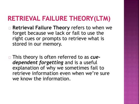 Forgetting And Theories Of Forgetting Pptx Data Storage And