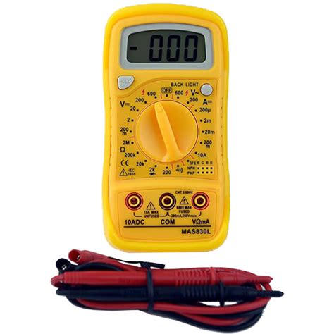 Tekpower Mas830l Digital Mulitmeter With Backlit Display