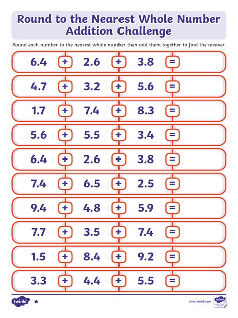 T M 1643747781 Year 5 Rounding Decimal Numbers Differentiated Addition Activity Pdf