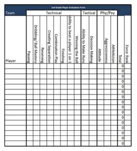 44 Free Printable Player Evaluation Form Templates Pdf Ms Excel