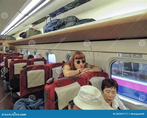 Interior Of A Japanese Bullet Train Editorial Photography Image Of