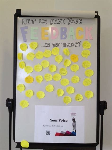 Feedback Wall Share Your Thoughts On The Library
