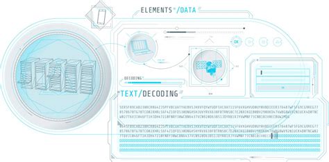 Futuristic Hud Interface For Processing Server Vector Image