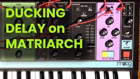 Ducking Delay With Sequencerarpeggiator On Moog Matriarch Youtube