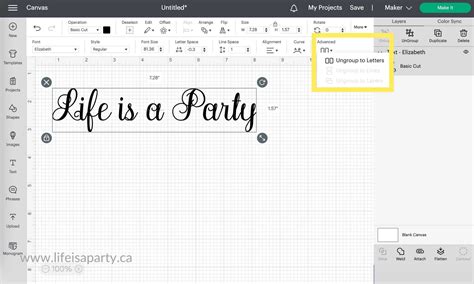 How To Connect Cursive Letters On Cricut Life Is A Party
