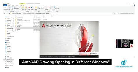 AutoCAD Drawing Opening In Different Windows Solution