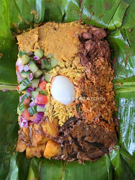 Ramee ගී බත් Ghee Rice අල තෙල් දාලා Tempered Potatoes පරිප්පු කිරට උයලා Dhal Curry වම්බටු