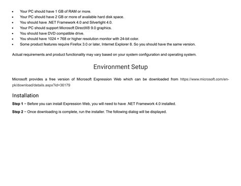 Solution Microsoft Expression Web Quick Guide Studypool