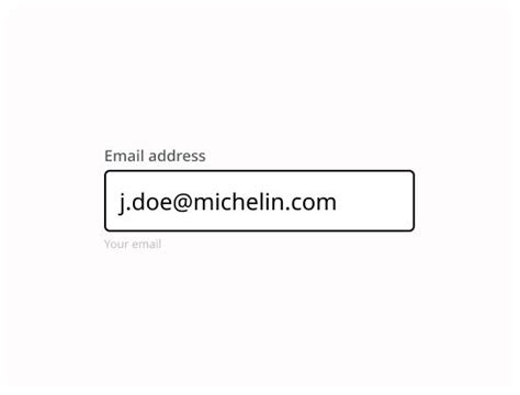 Text Field Michelin Design System