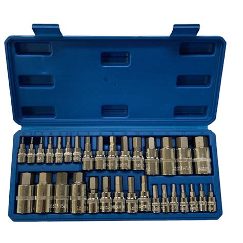 Ate Pro Tools 88226 14″ And 12″ Drive Hex Bit Socket Set 32pc Sae 564