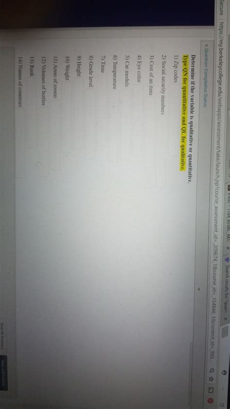 Solved S Question Completion Status For The Following Data