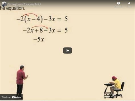 Algebra2go Solving Linear Equations Part 1 Instructional Video For 9th 10th Grade Lesson Planet