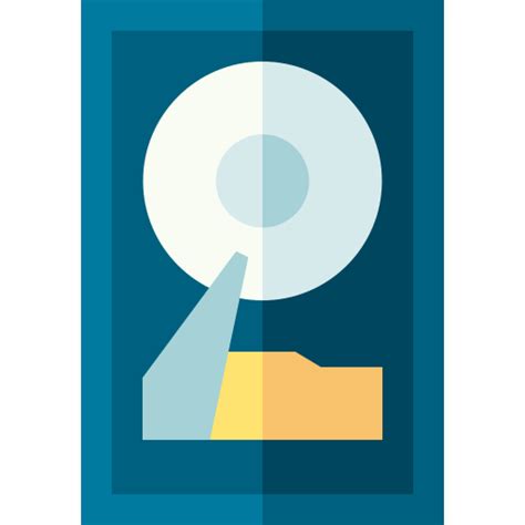Hard Disk Basic Straight Flat Icon