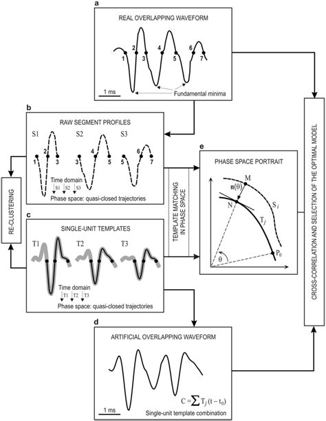 block diagram of the overlapping waveform separation algorithm using