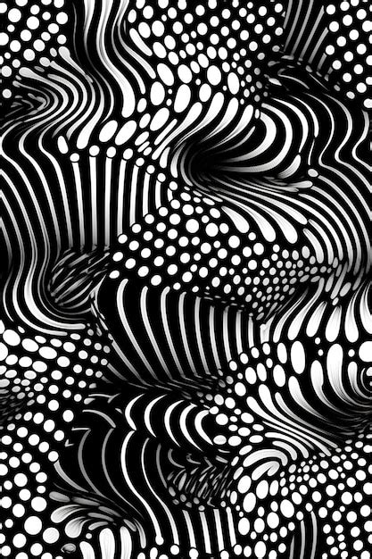 Premium Photo A Black And White Image Of A Pattern Generative Ai Image