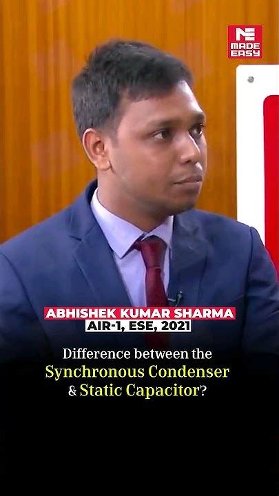 Difference Between The Synchronous Condenser And Static Capacitor Mock Interview Made Easy