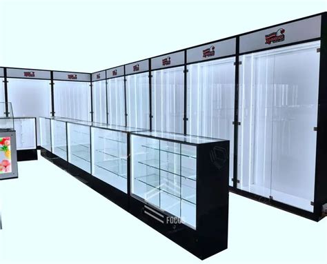 Luxury Store Display Showcase Glass Lockable Retail Cabinet Display