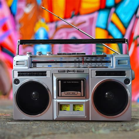 Retro Cassette Boombox 80s Style Street Bluetooth Boombox Cassette Player With Amfm Radio